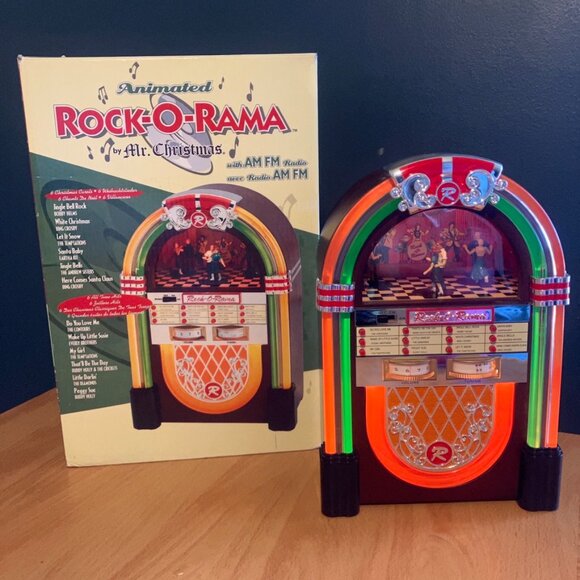 Mr. Christmas | Holiday | Mr Christmas Rockorama Tabletop Jukebox ...